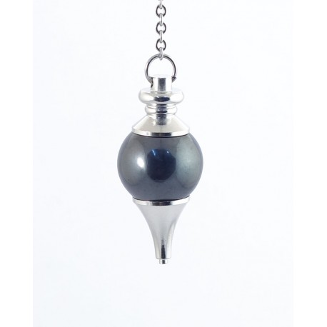 Pendule - Sephoroton Hématite, pendule pierre, radiesthésie